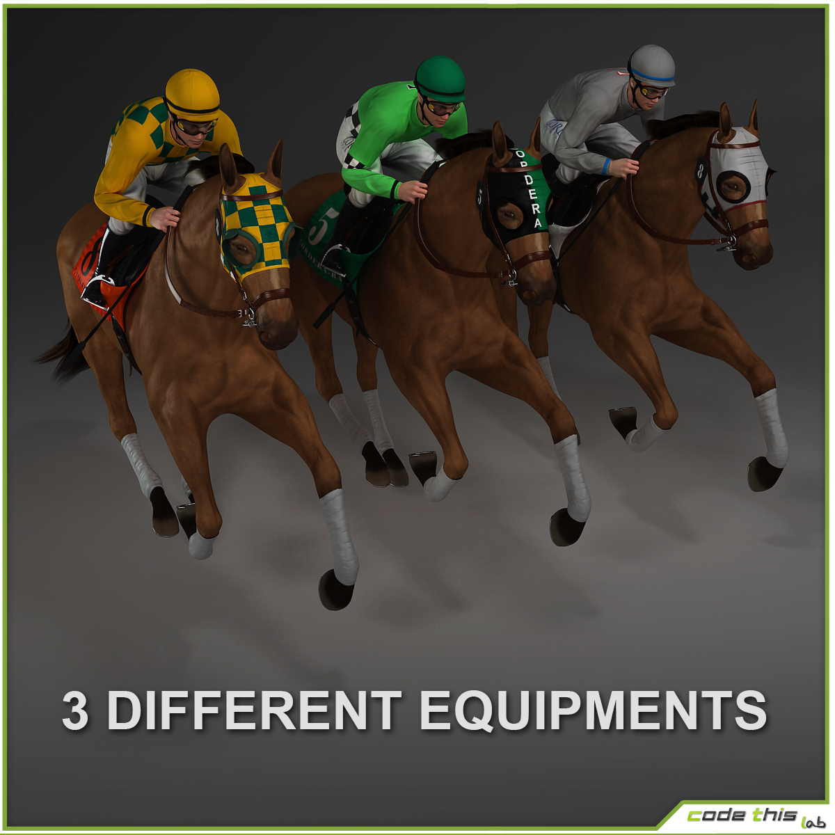 3d animations jockey