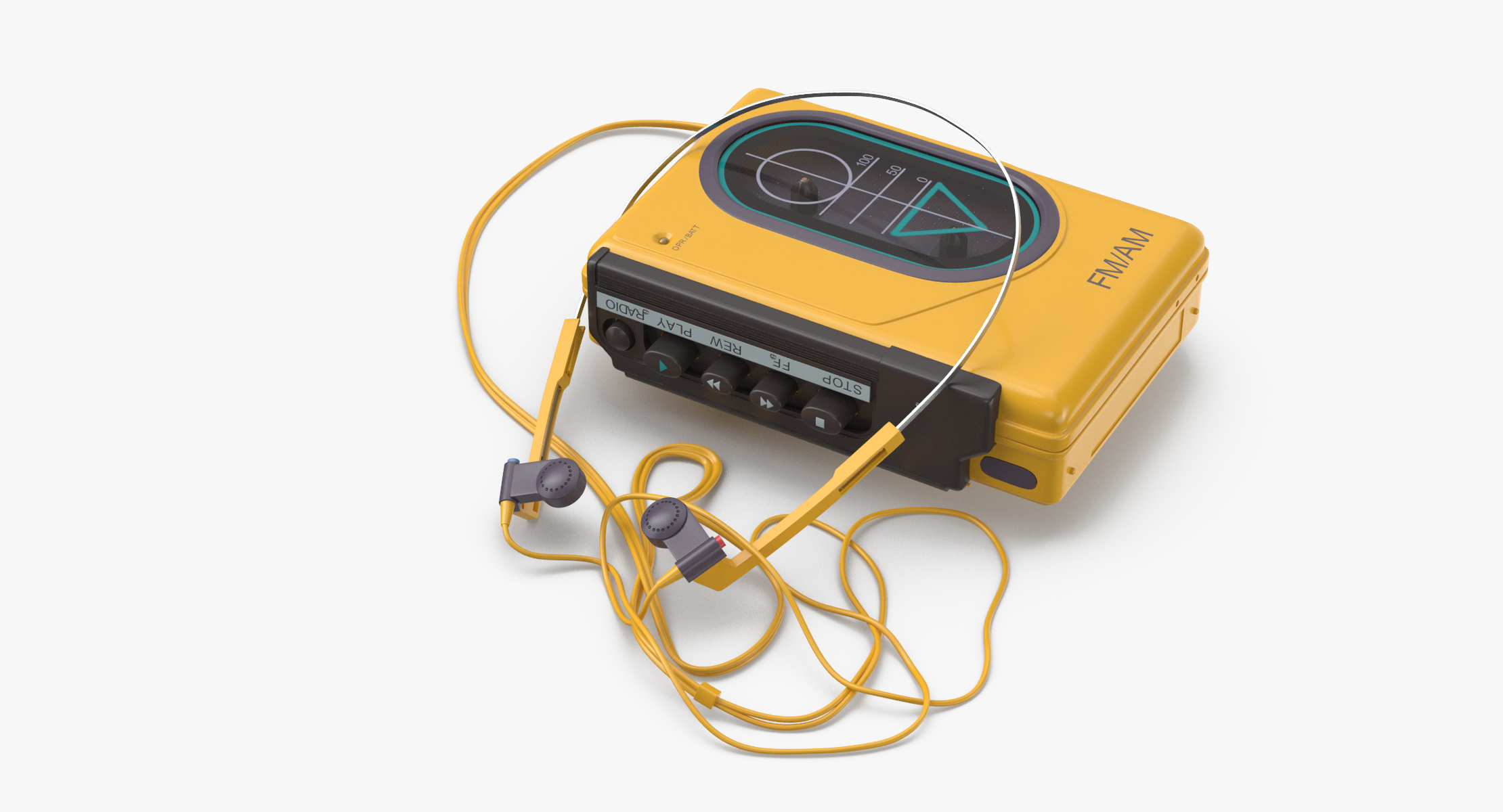 3d model of sport walkman 80 s