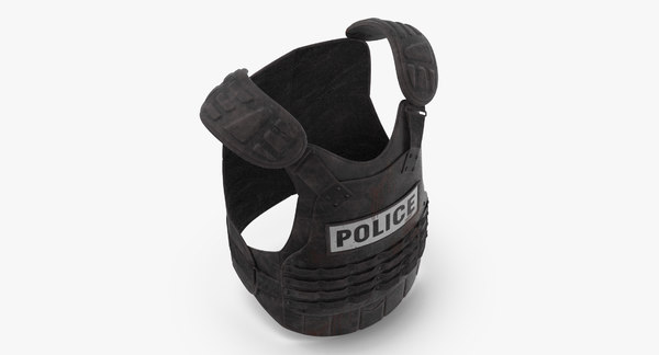 3d bloody police riot gear