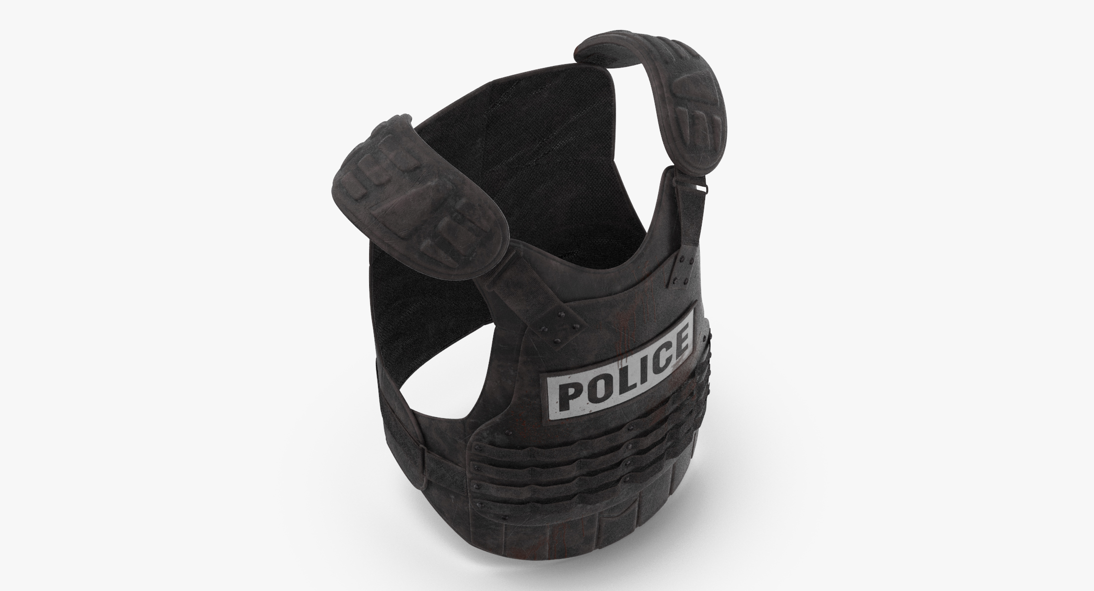 3d bloody police riot gear