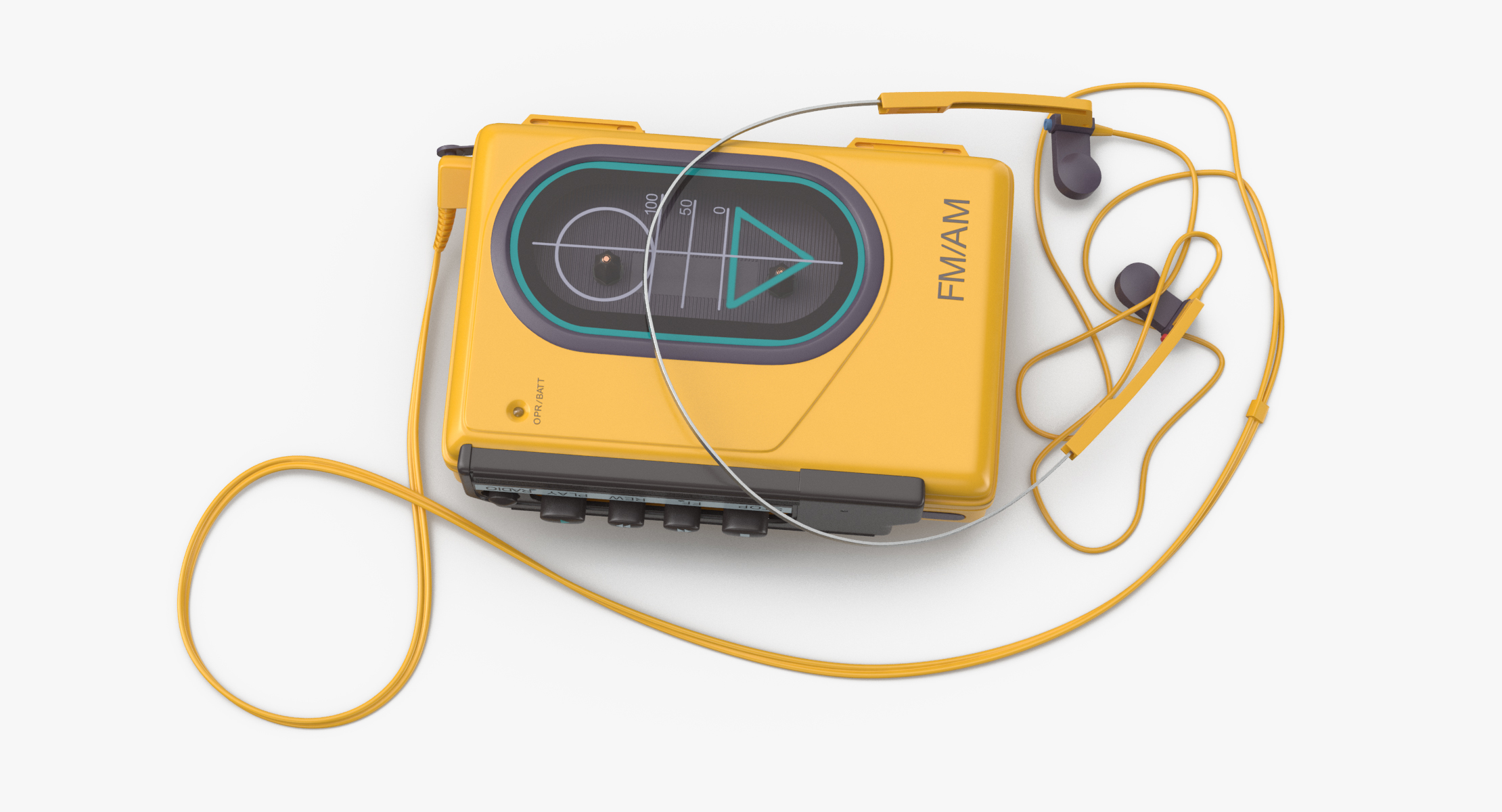 sport walkman 80 s 3d obj