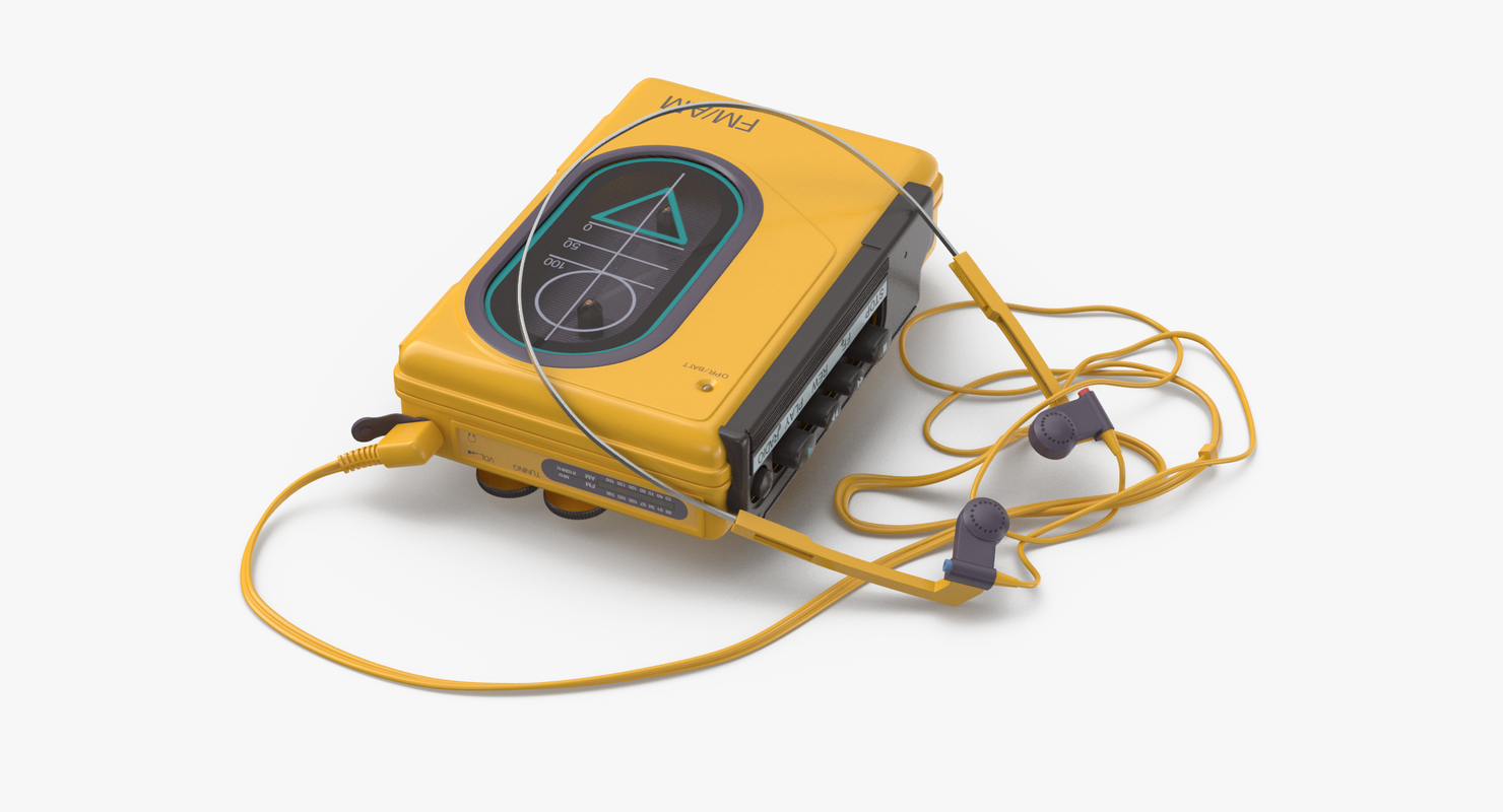 3d model of sport walkman 80 s