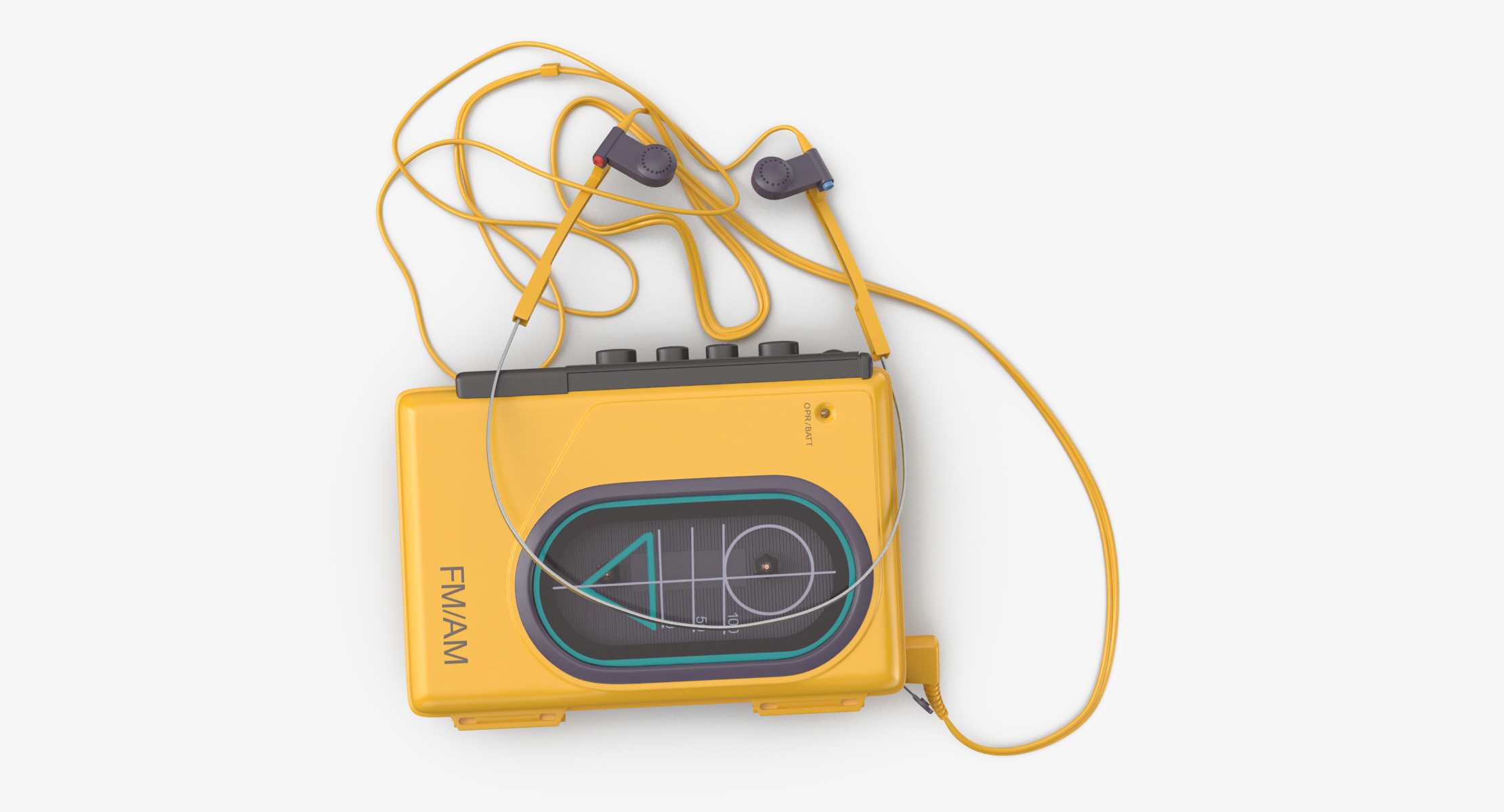 3d model of sport walkman 80 s