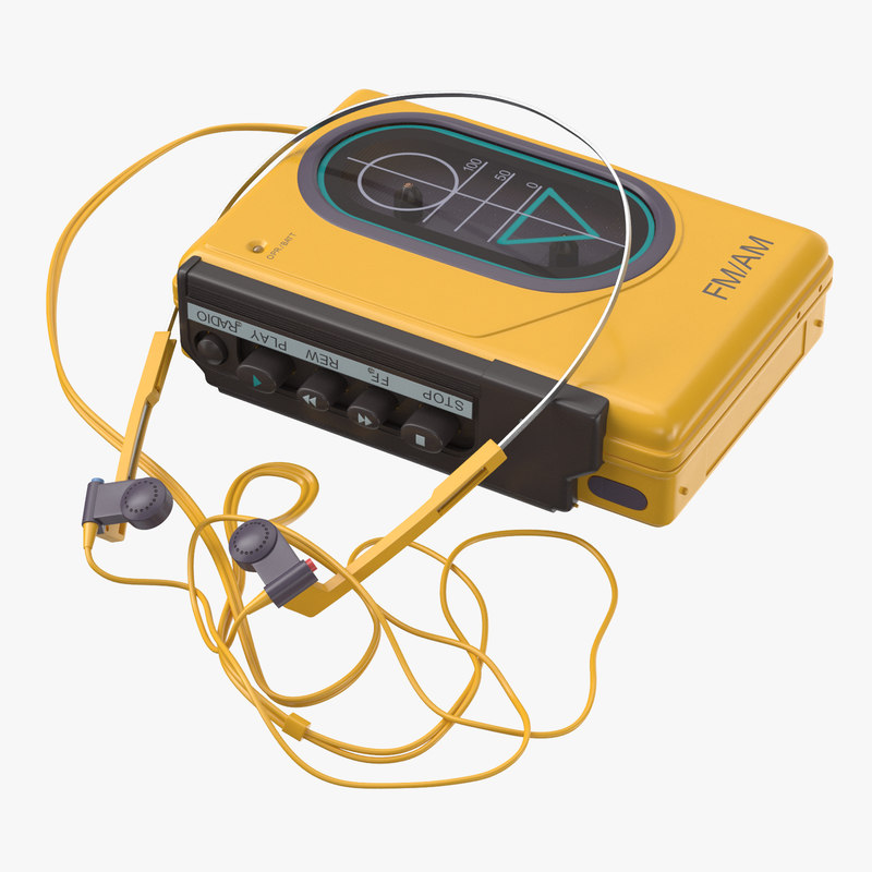 3d model of sport walkman 80 s