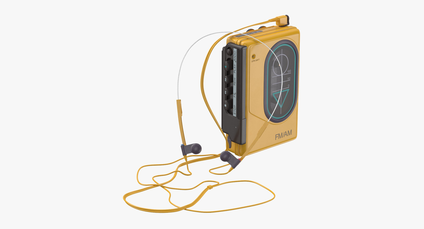 3d model sport walkman 80 s