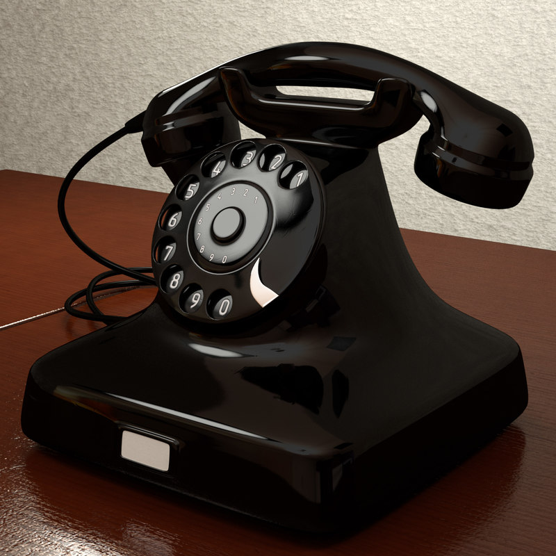 phone 1940 telephone 3d model