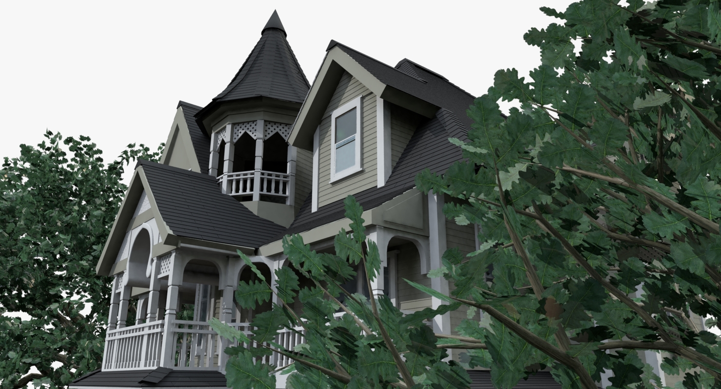 3d model victorian house