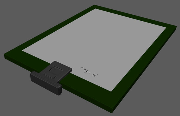 free clipboard 3d model