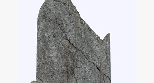 broken grave 3d model