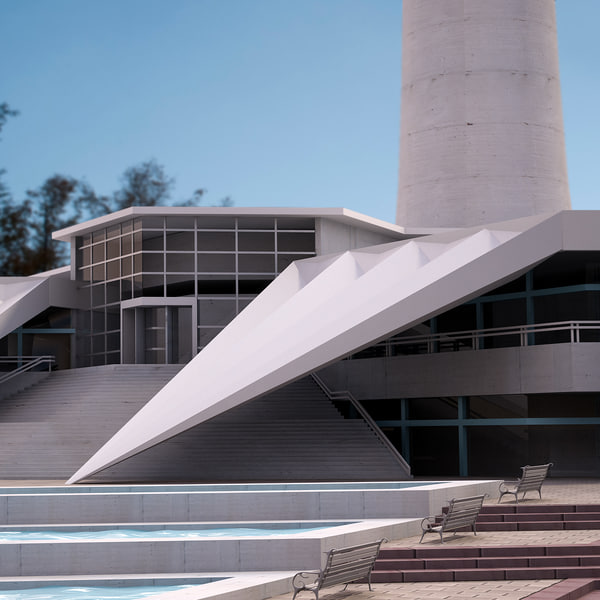 3ds max modern monorail train