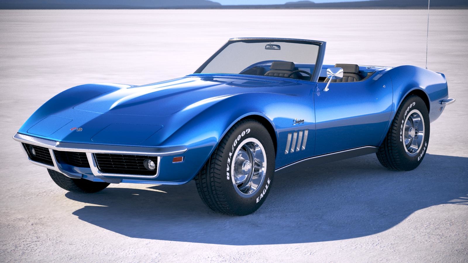 chevrolet corvette c3 3d model