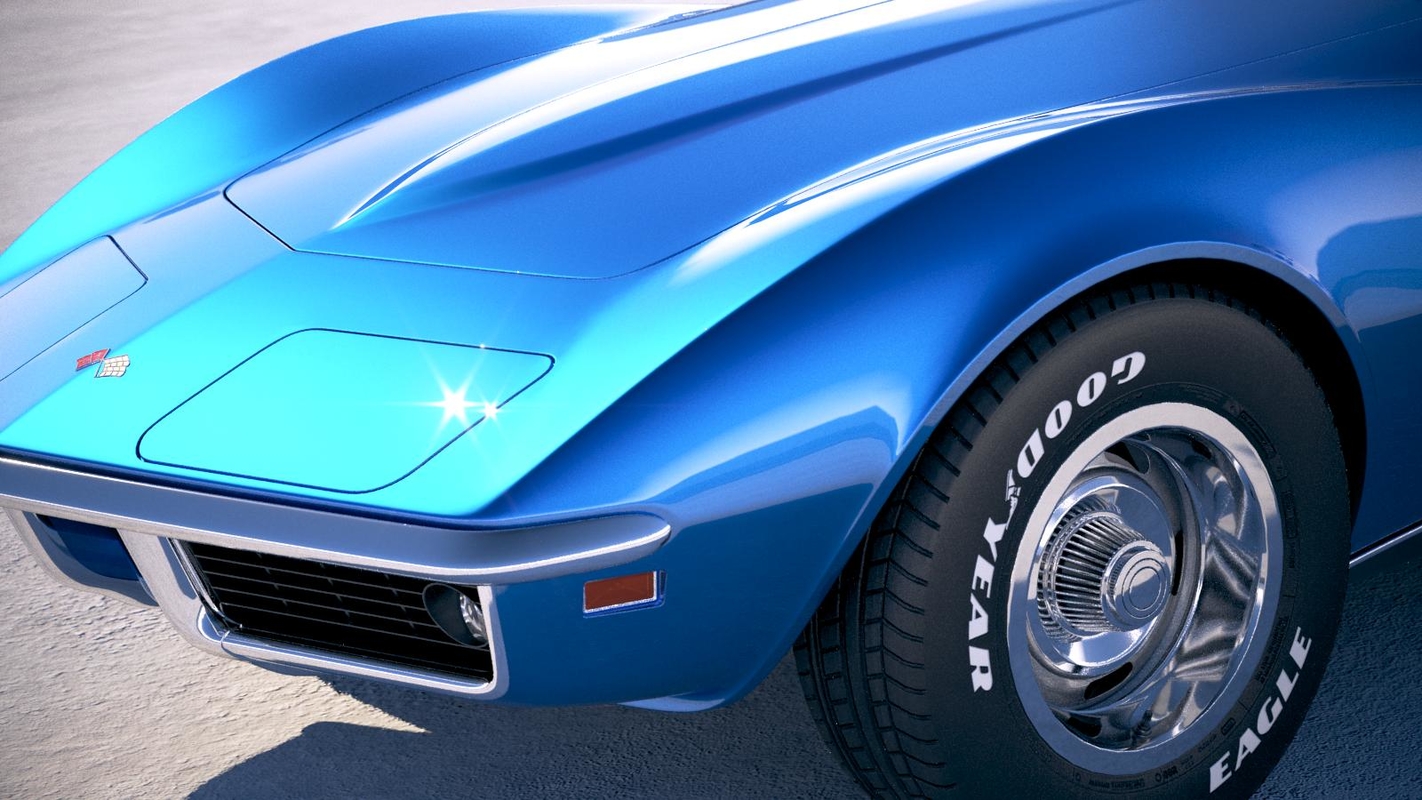 chevrolet corvette c3 3d model