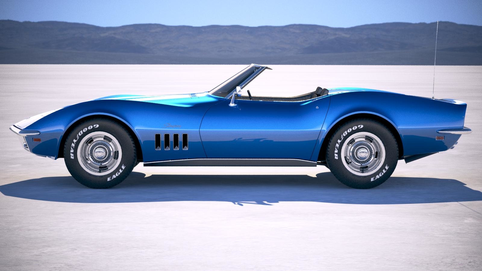 chevrolet corvette c3 3d model