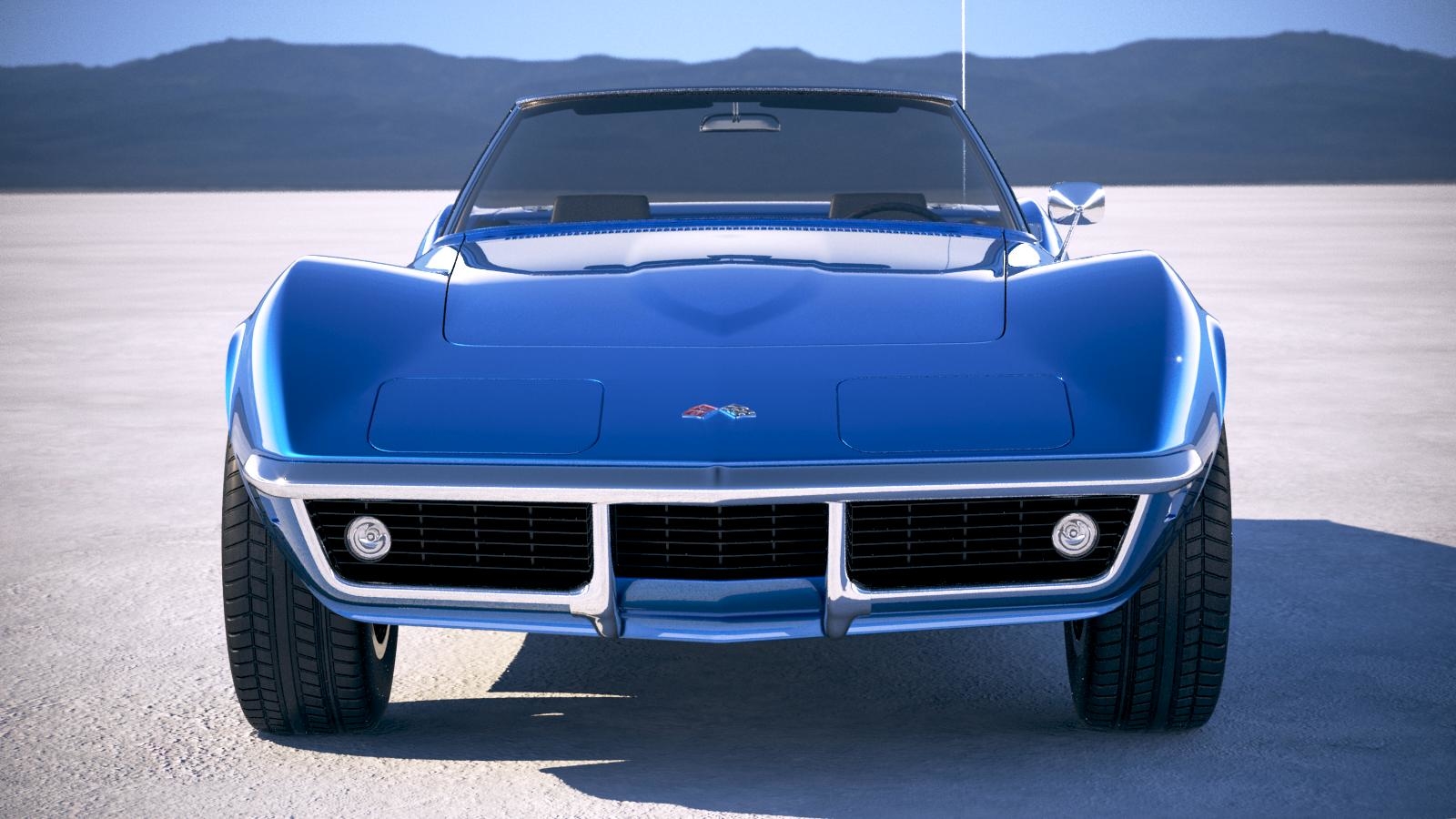 chevrolet corvette c3 3d model