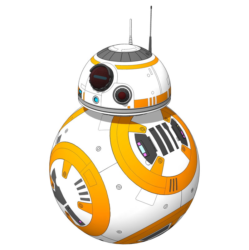 3d model bb-8 droid