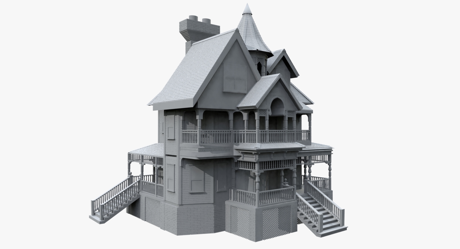 3d model victorian house