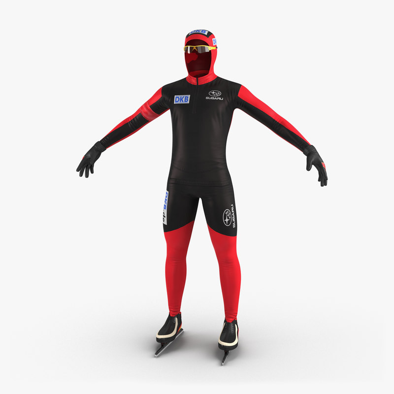speed skater suit 3d max