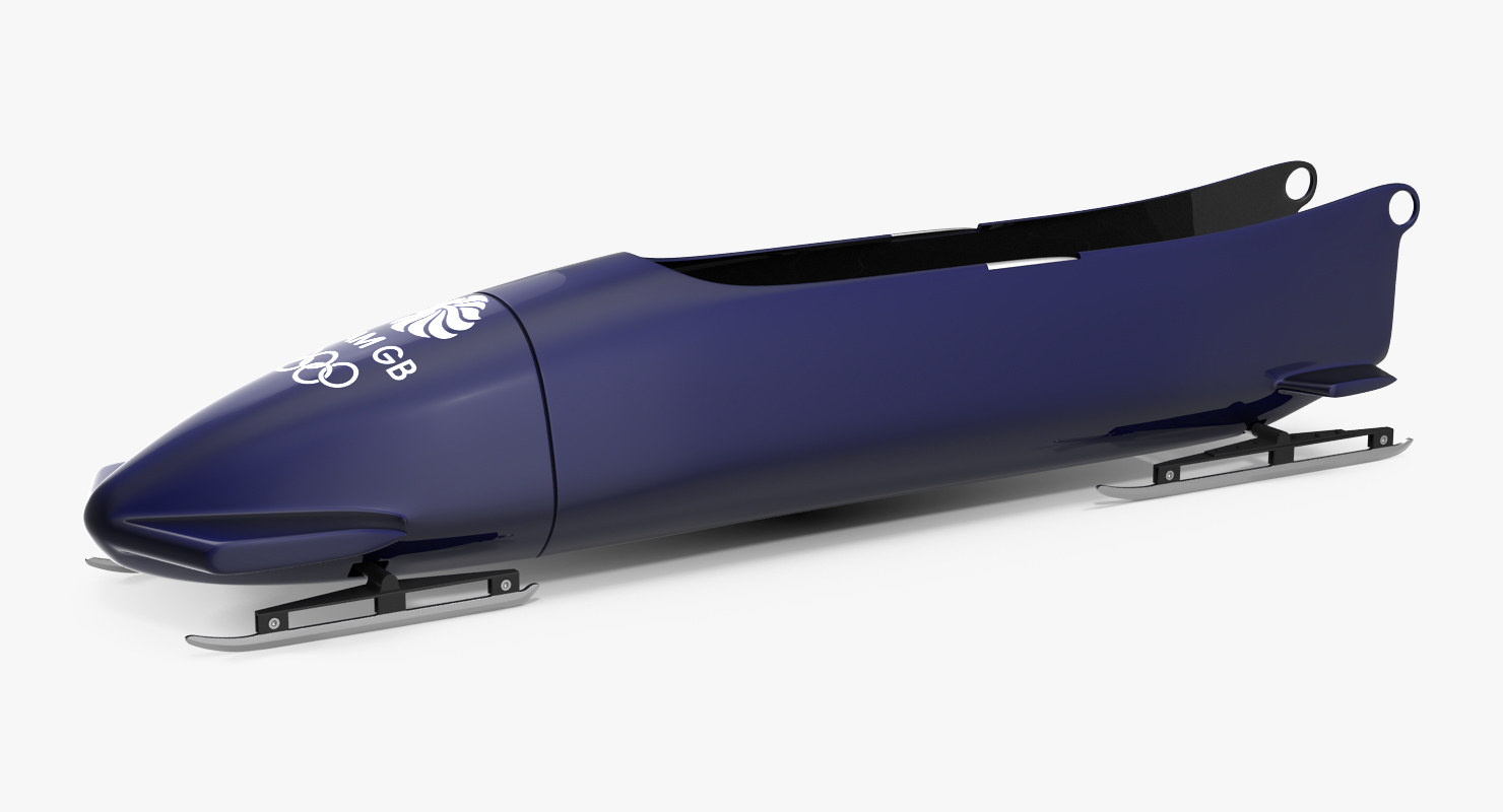 bobsled person team gb 3d model