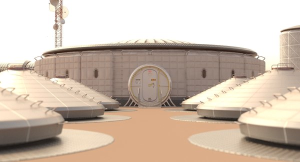 3d model mars base