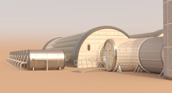3d model mars base