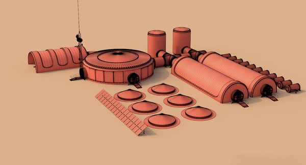 3d model mars base