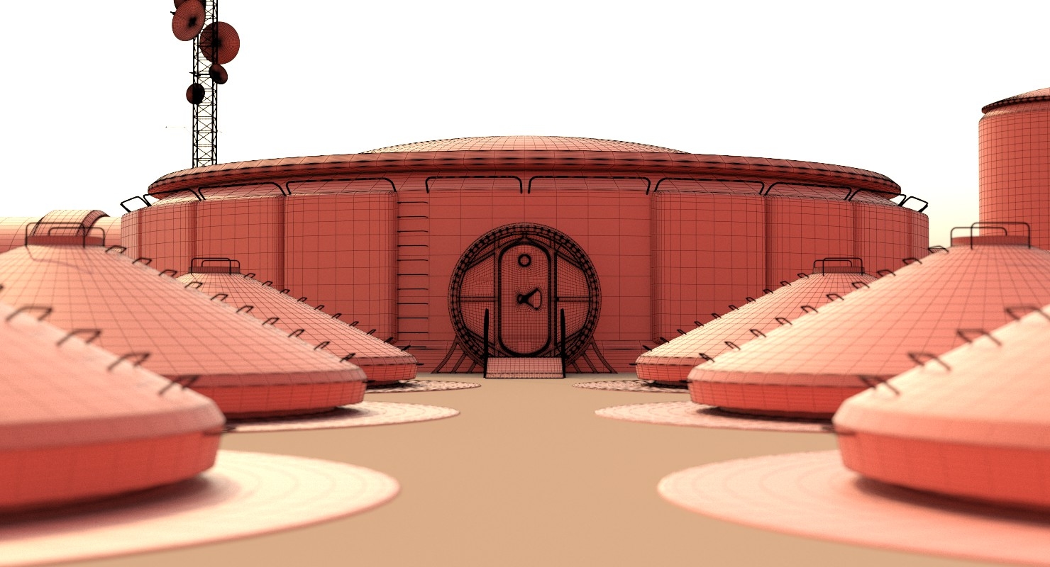 3d model mars base
