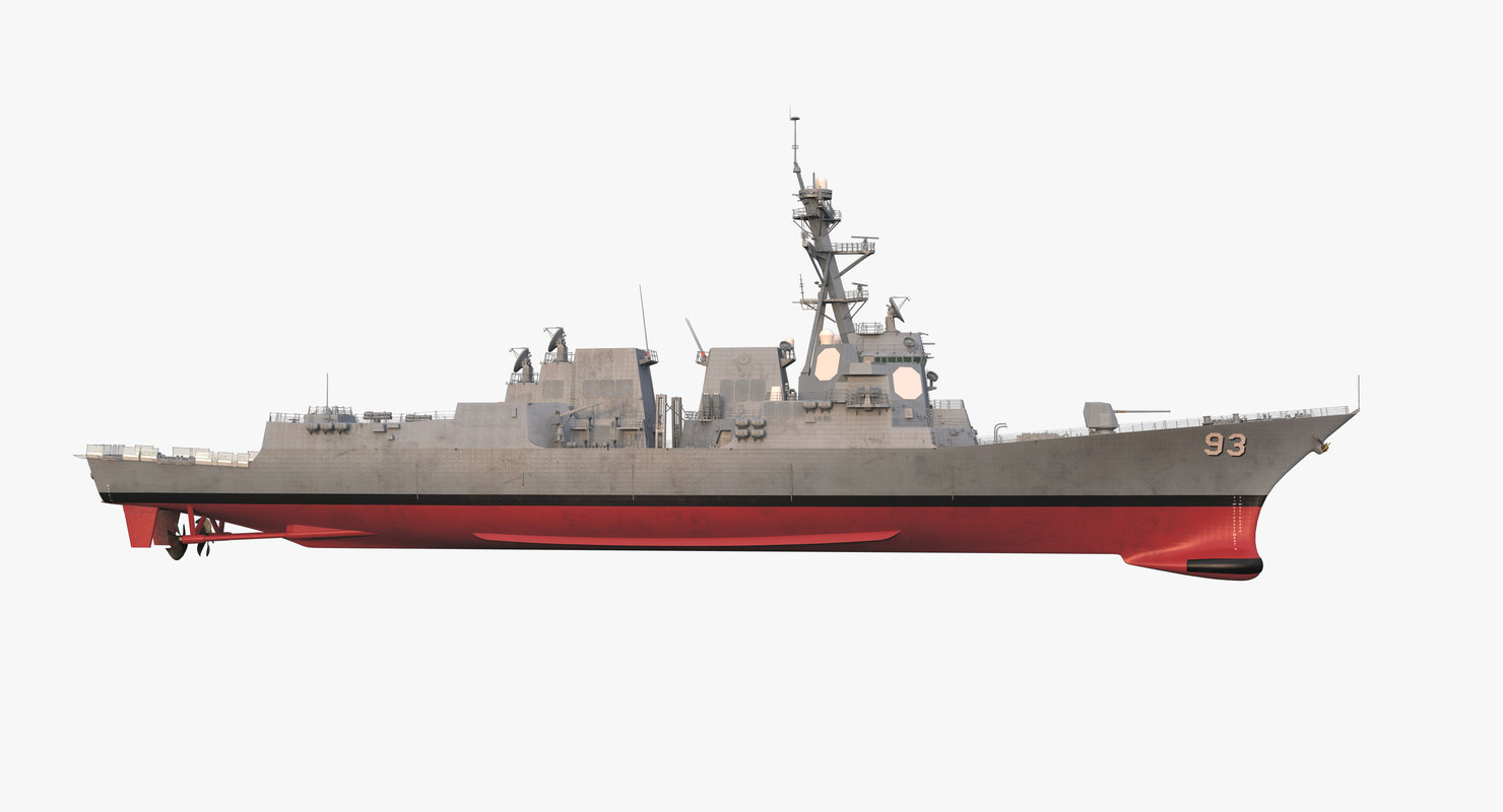 uss ddg 93 3d max