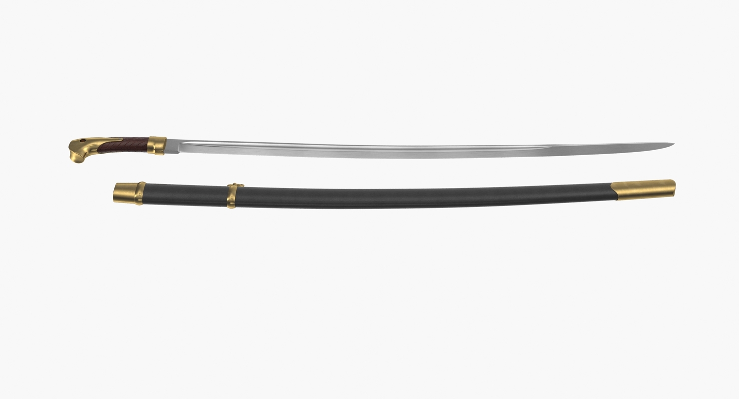 3d soviet era cossack sabre model