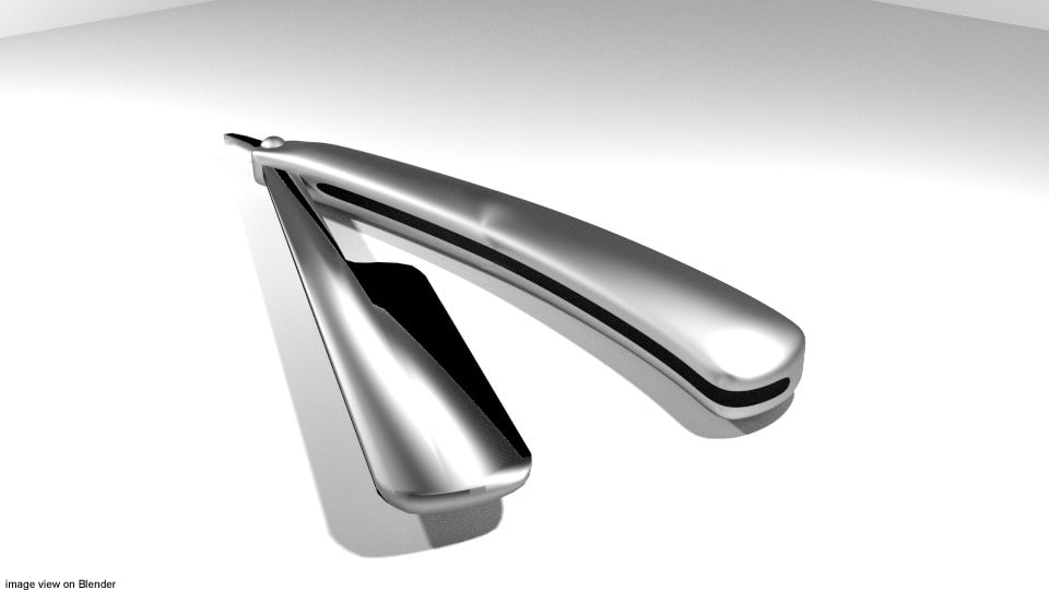 3d barber razor