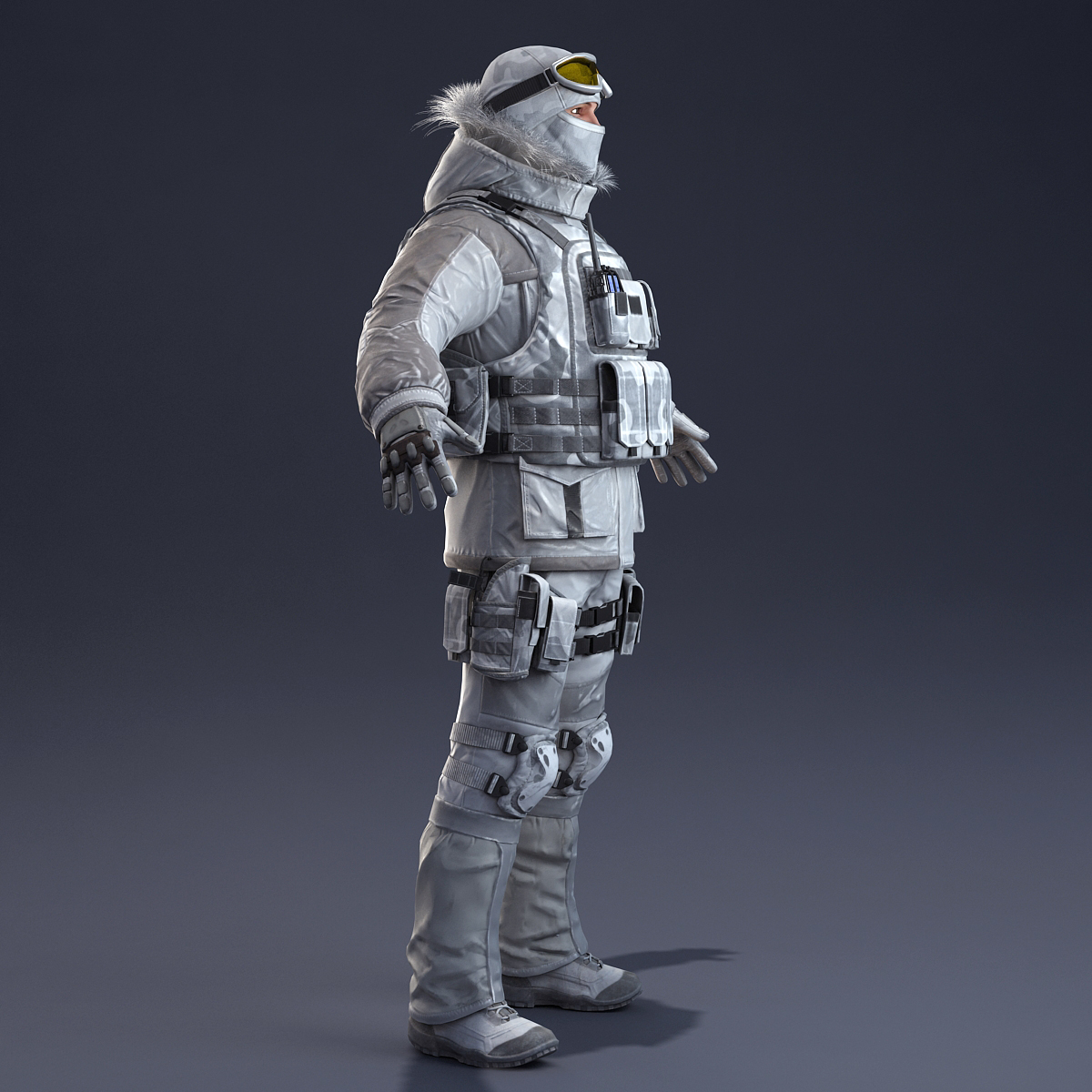 3d model realistic military vest