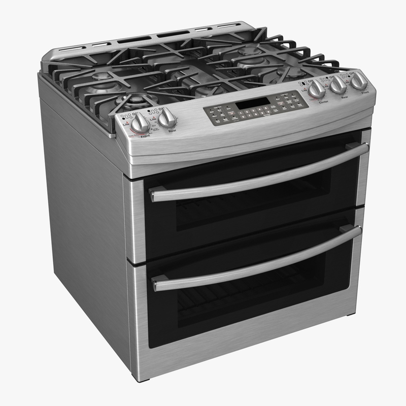 oven gas range 3d model