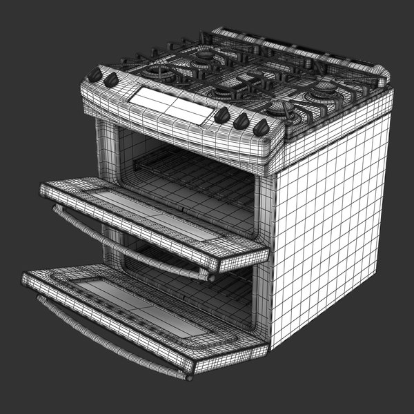 oven gas range 3d model