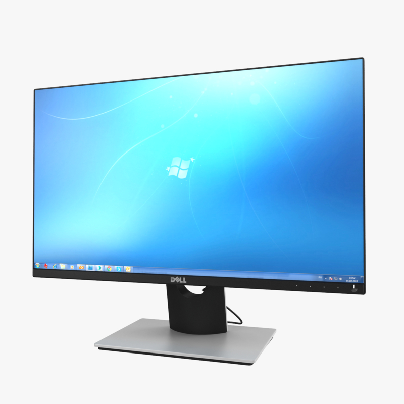 monitor dell s2316h 3d model