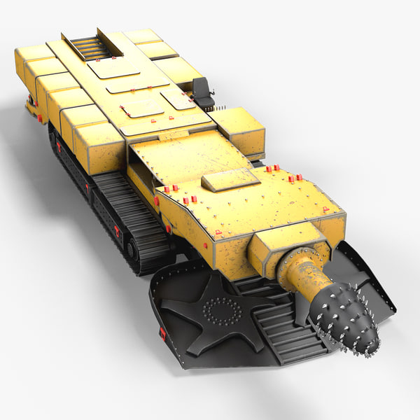 roadheader 3d model