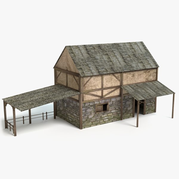 Medieval House Blender Models for Download | TurboSquid