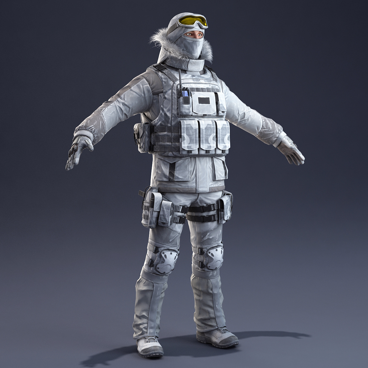 3d model realistic military vest