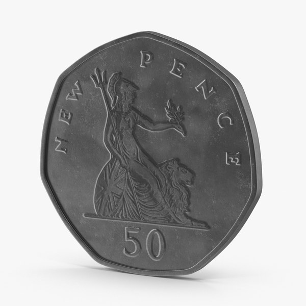 50p uk 3d model
