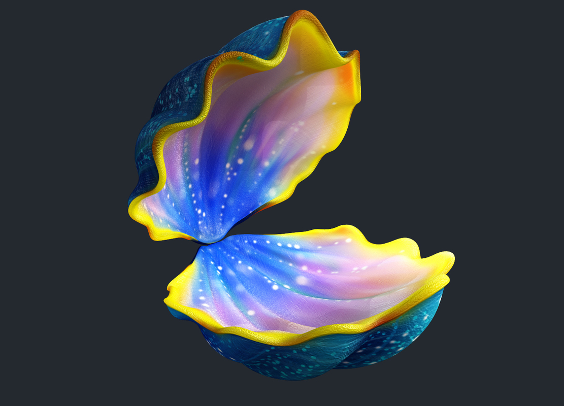 cartoon shell 3d model