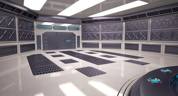 energy generator room 3d model