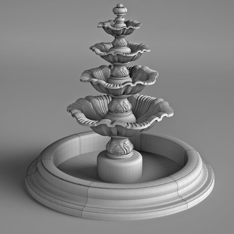 fountain classic 3d max