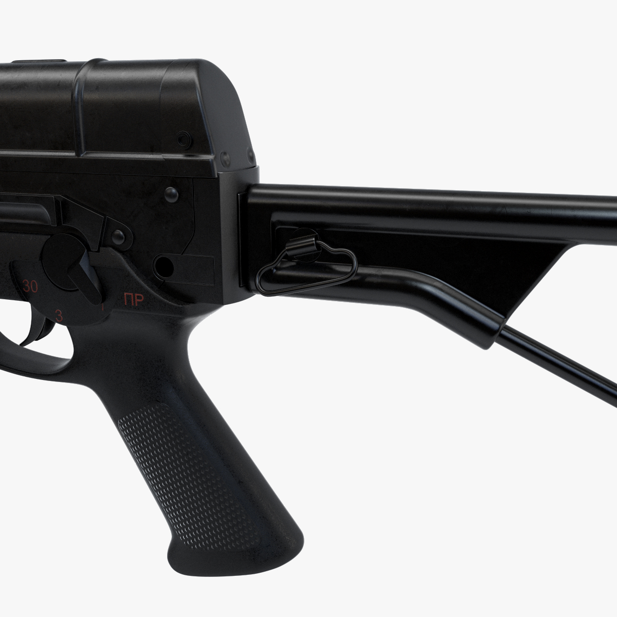 assault rifle aek 971 3d model
