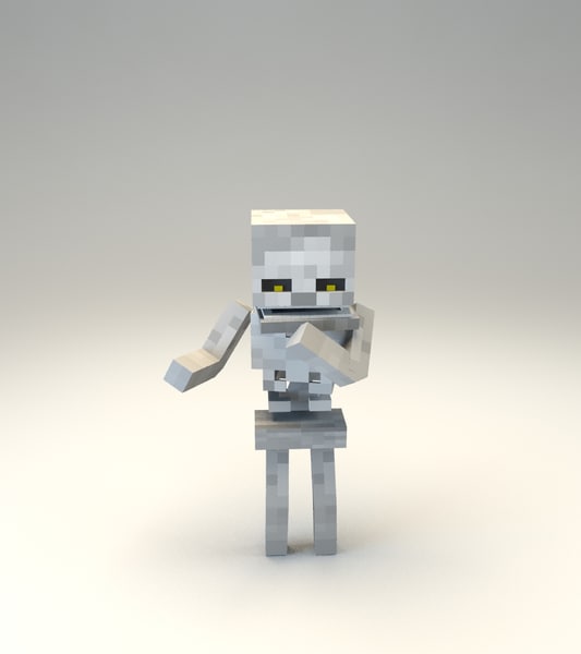modèle 3D de Squelette Minecraft - TurboSquid 894641