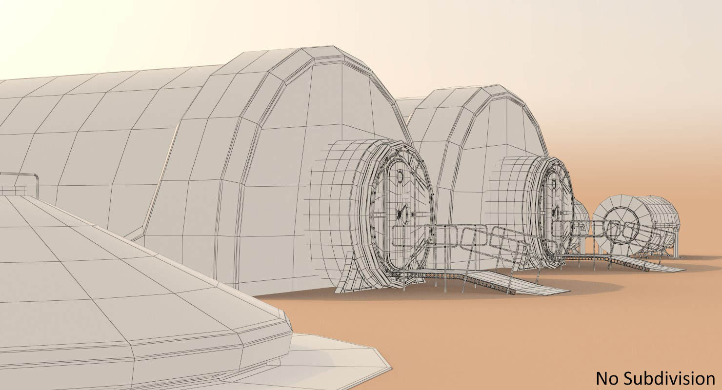 3d model mars base