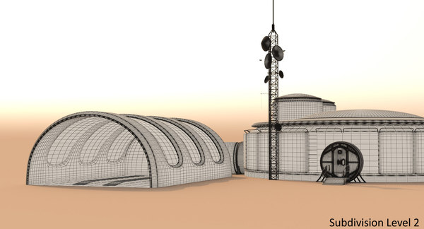 3d model mars base