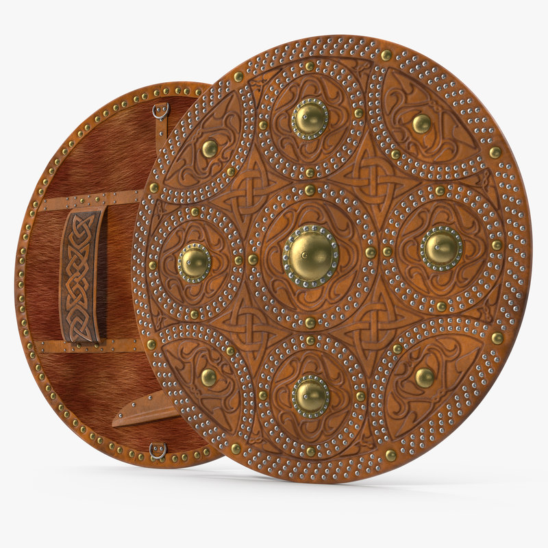 3d model scottish targe shield