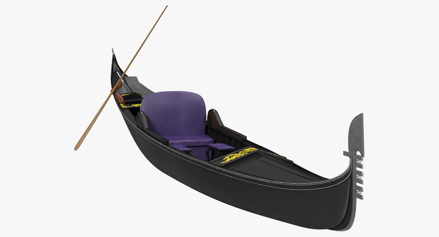 3d gondola boat