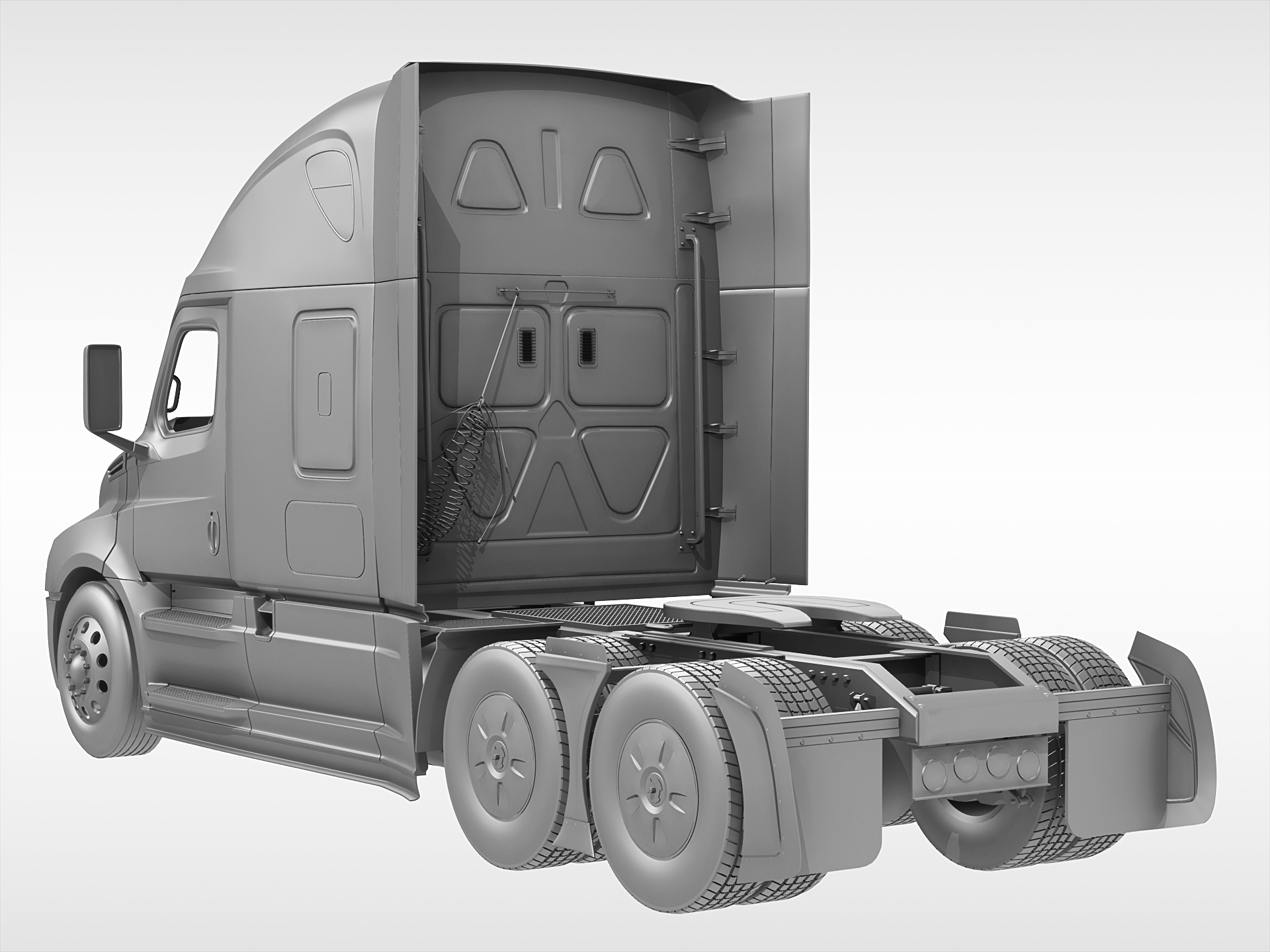 freightliner truck 3d c4d
