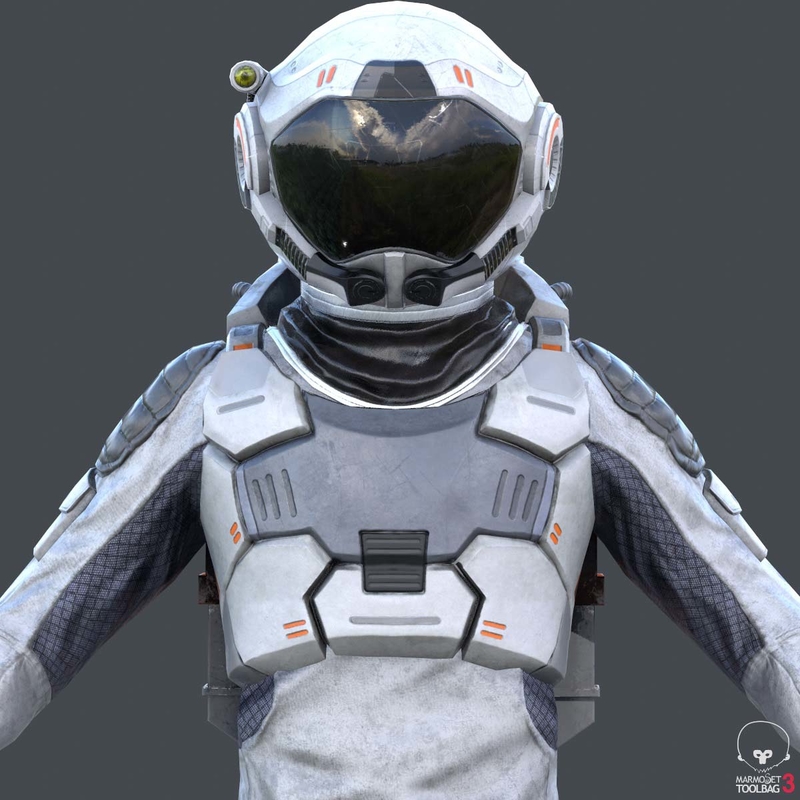3d model unity space suit