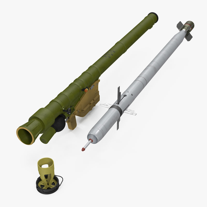 3d sa-18 grouse launcher missile model