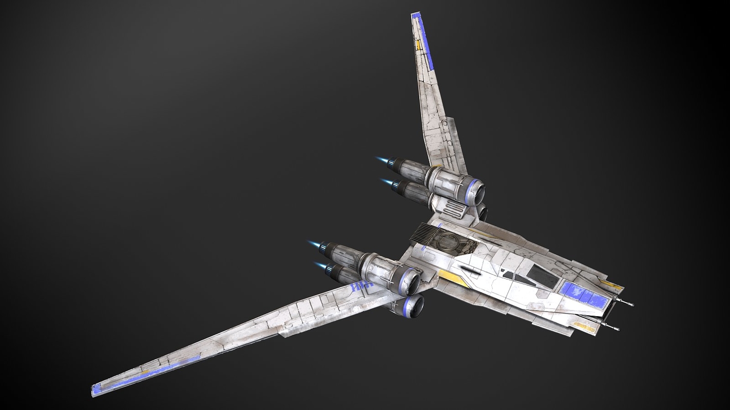 star wars u-wing 3d x